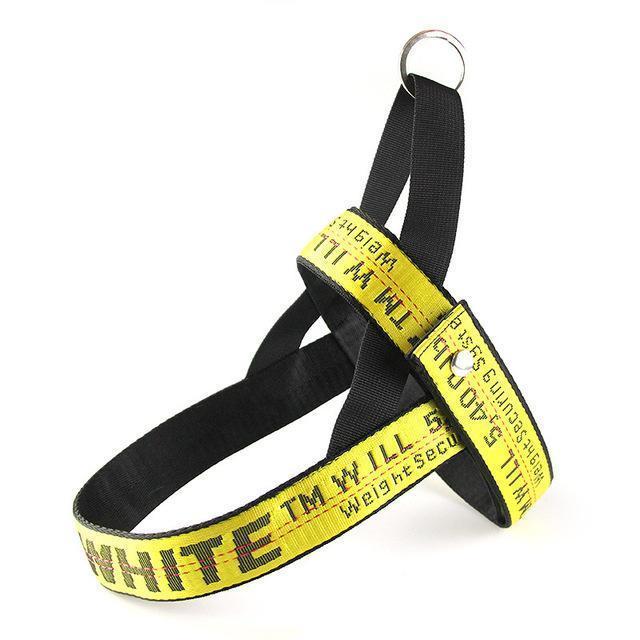 WOOF - WHITE HARNESS (YELLOW) – HDK LUX Products
