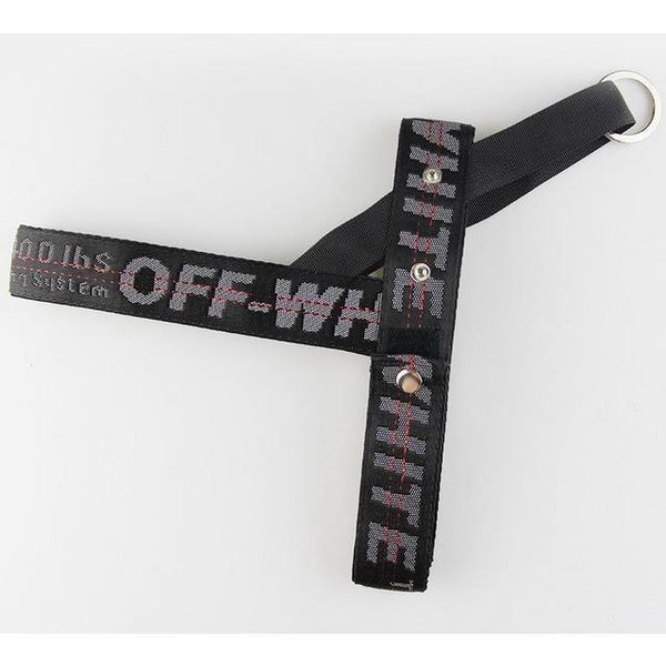 WOOF - WHITE HARNESS (BLACK) – HDK LUX Products